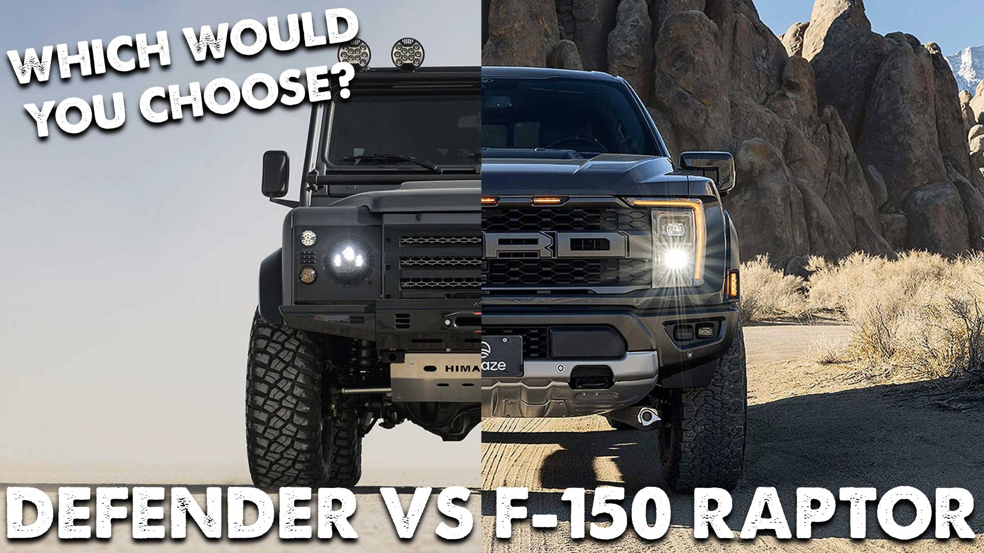 Ford Raptor or Corvette-powered Defender, which would you choose ...