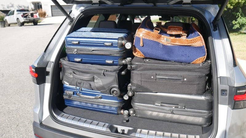 Lexus TX Luggage Test: How much fits behind the third row? - Autoblog