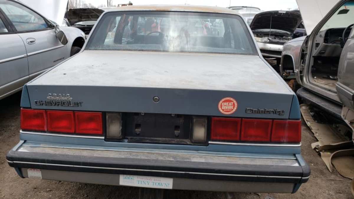 Junkyard Gem: 1987 Chevrolet Celebrity Sedan - Autoblog: Car News ...