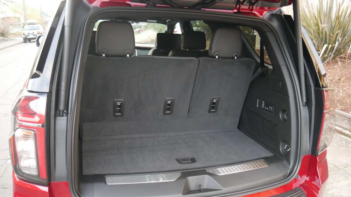 Chevy Tahoe Luggage Test | How much fits behind the third row? - Autoblog