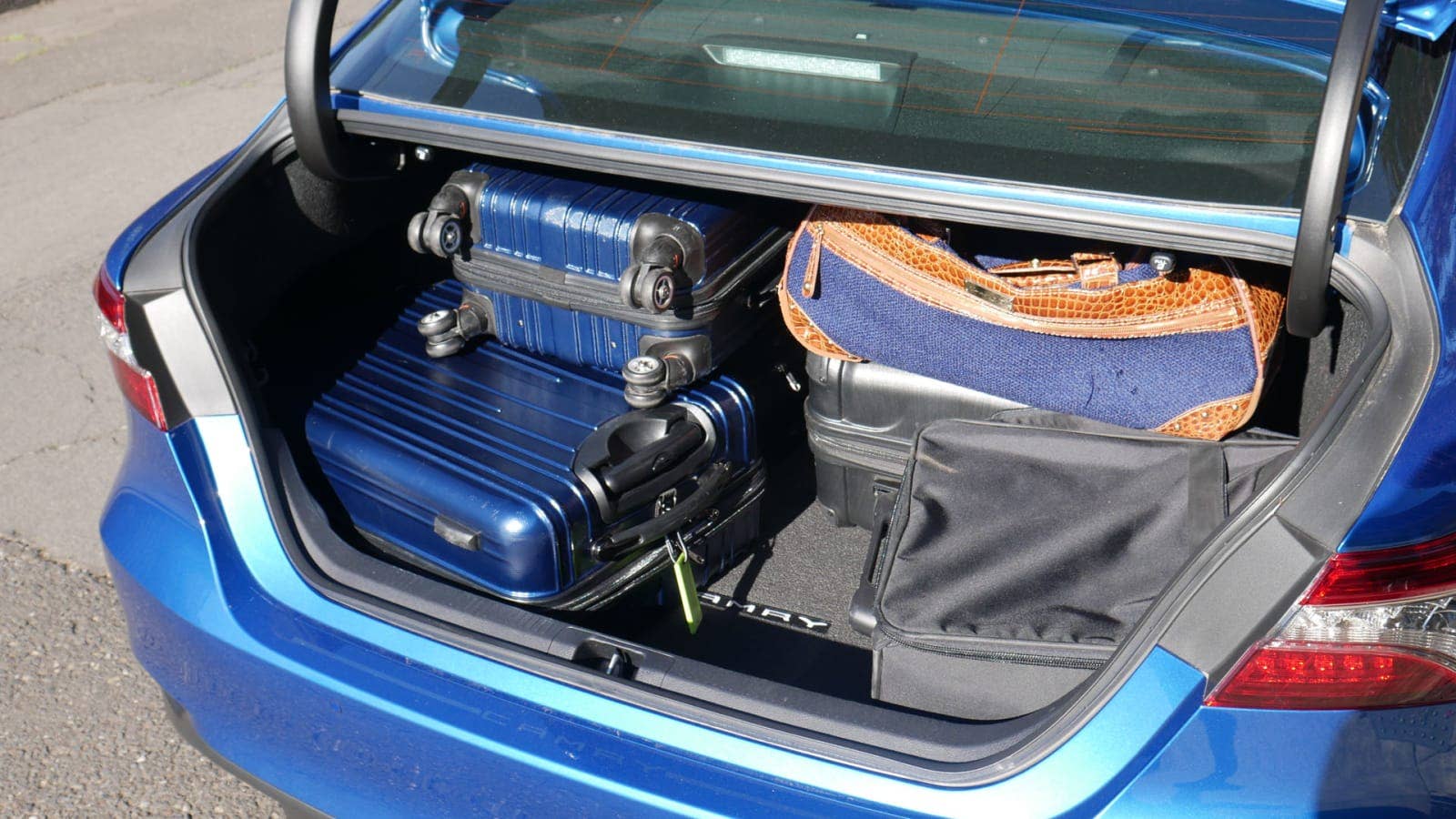Toyota Camry Luggage Test | How big is the trunk? - Autoblog