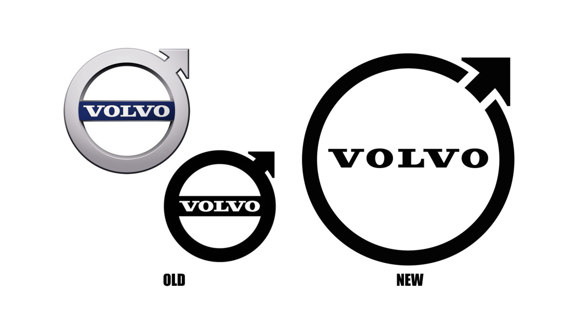 Volvo changes 'Iron Mark' logo to fit with the times - Autoblog