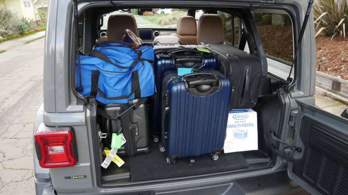 Jeep Wrangler Luggage Test | How much cargo space? - Autoblog