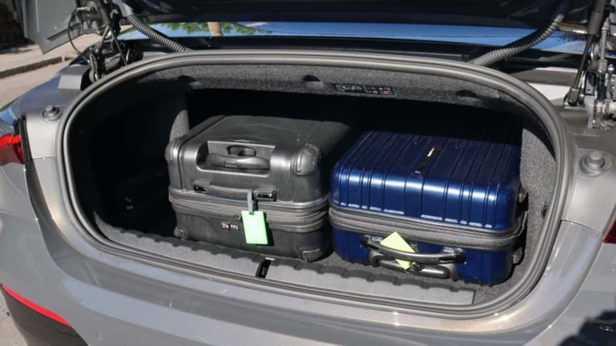 BMW 4 Series Convertible Luggage Test | How big is the trunk? - Autoblog