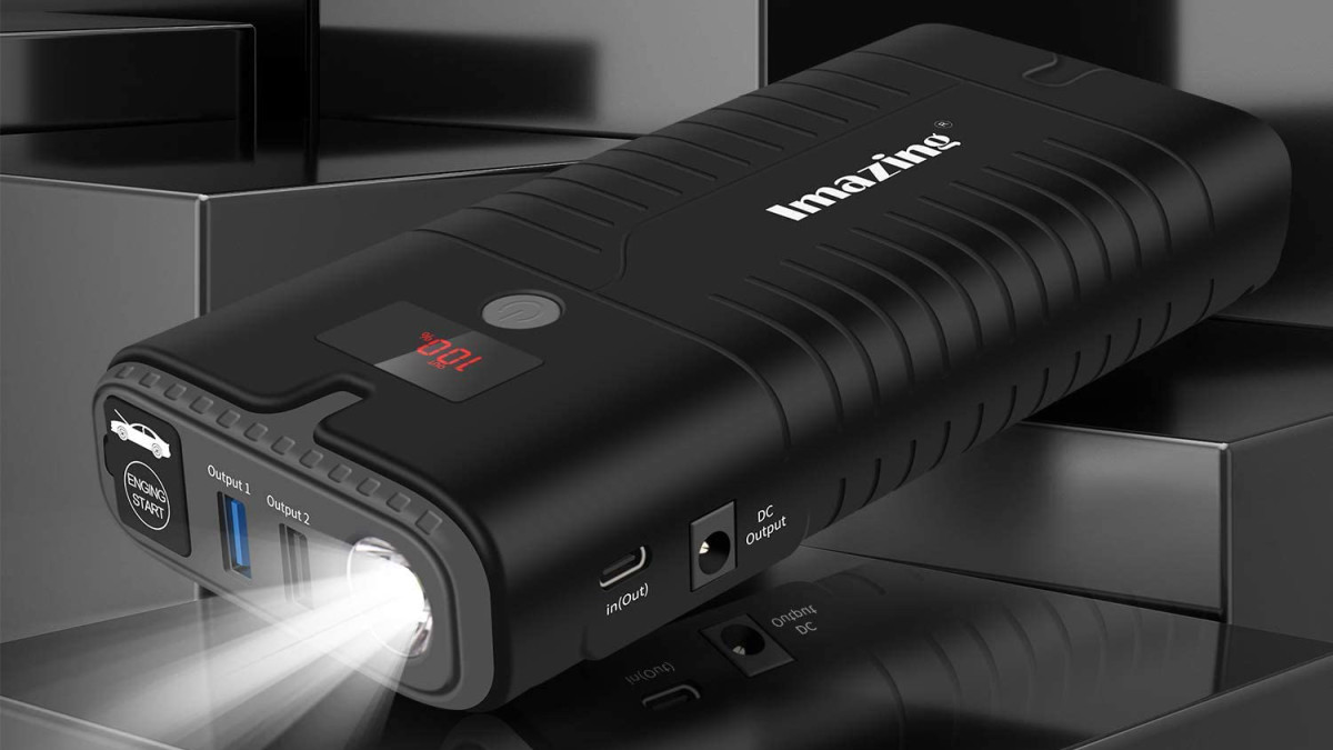 This portable jump starter can get you up to 30 jumps on a single ...