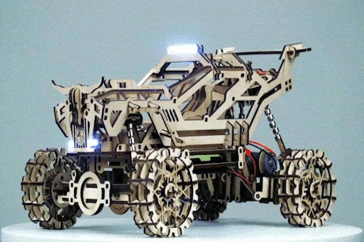 This wooden RC car kit can be put together by hand - Autoblog