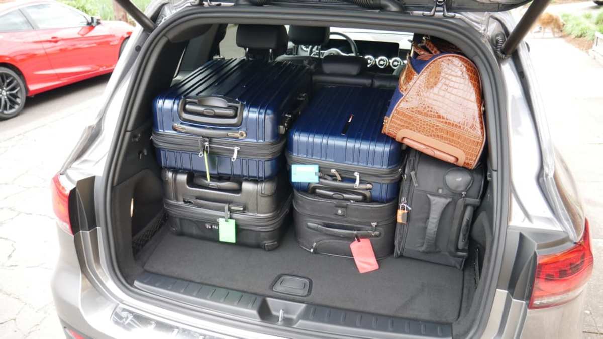 Mercedes GLB 250 Luggage Test | How much cargo space? - Autoblog