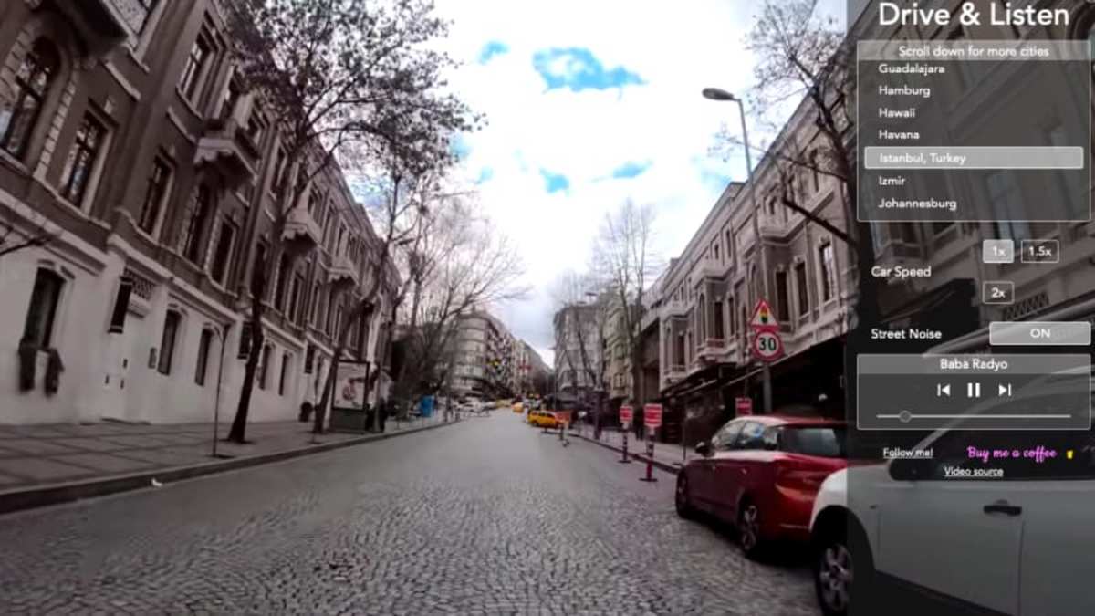 'Drive & Listen' app takes you on a virtual car ride through cities of ...