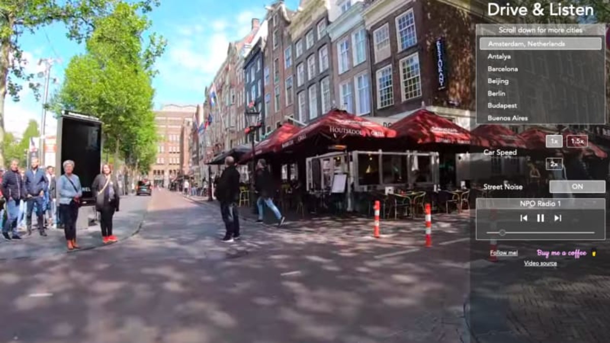 'Drive & Listen' app takes you on a virtual car ride through cities of ...