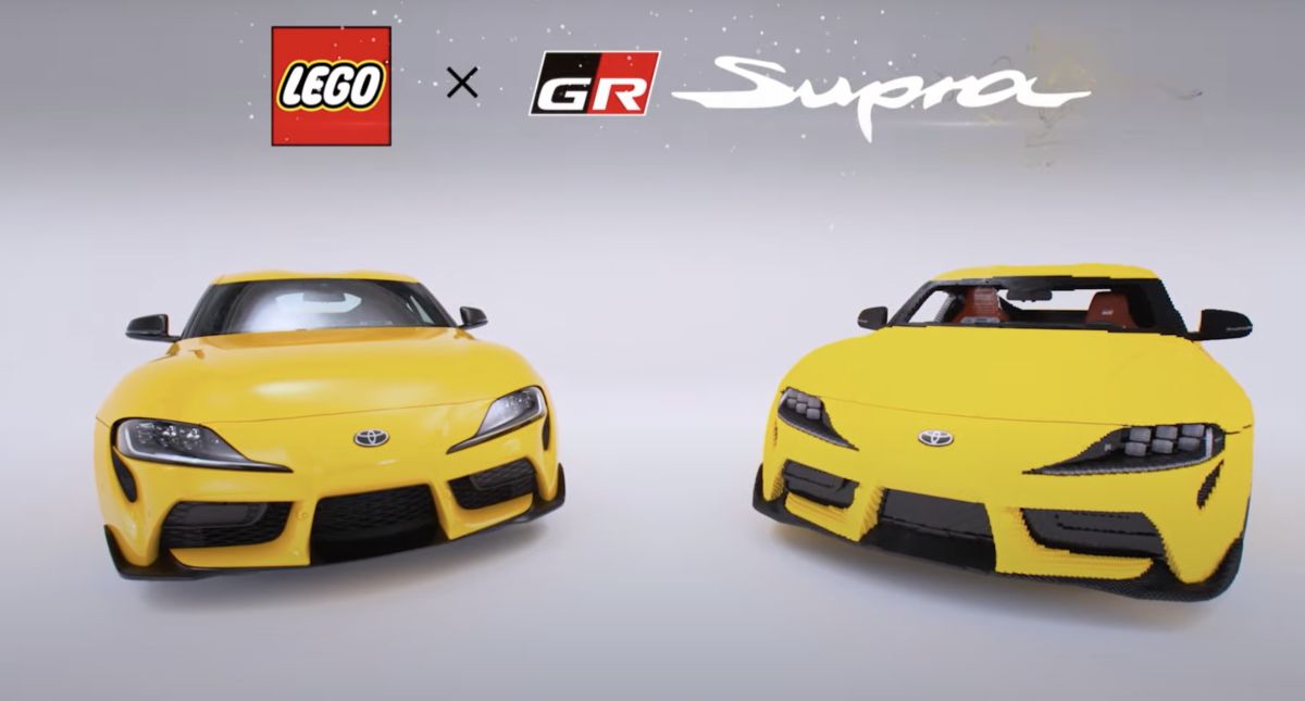 Lego unveils a full-size Toyota Supra replica in Japan - Autoblog
