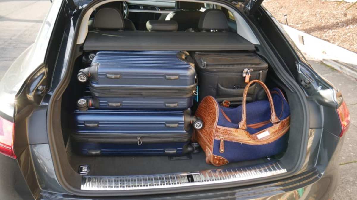 Ford Mustang Mach-E Luggage Test | How much cargo space? - Autoblog