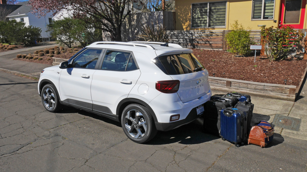 Hyundai Venue Luggage Test | How big is the trunk? - Autoblog