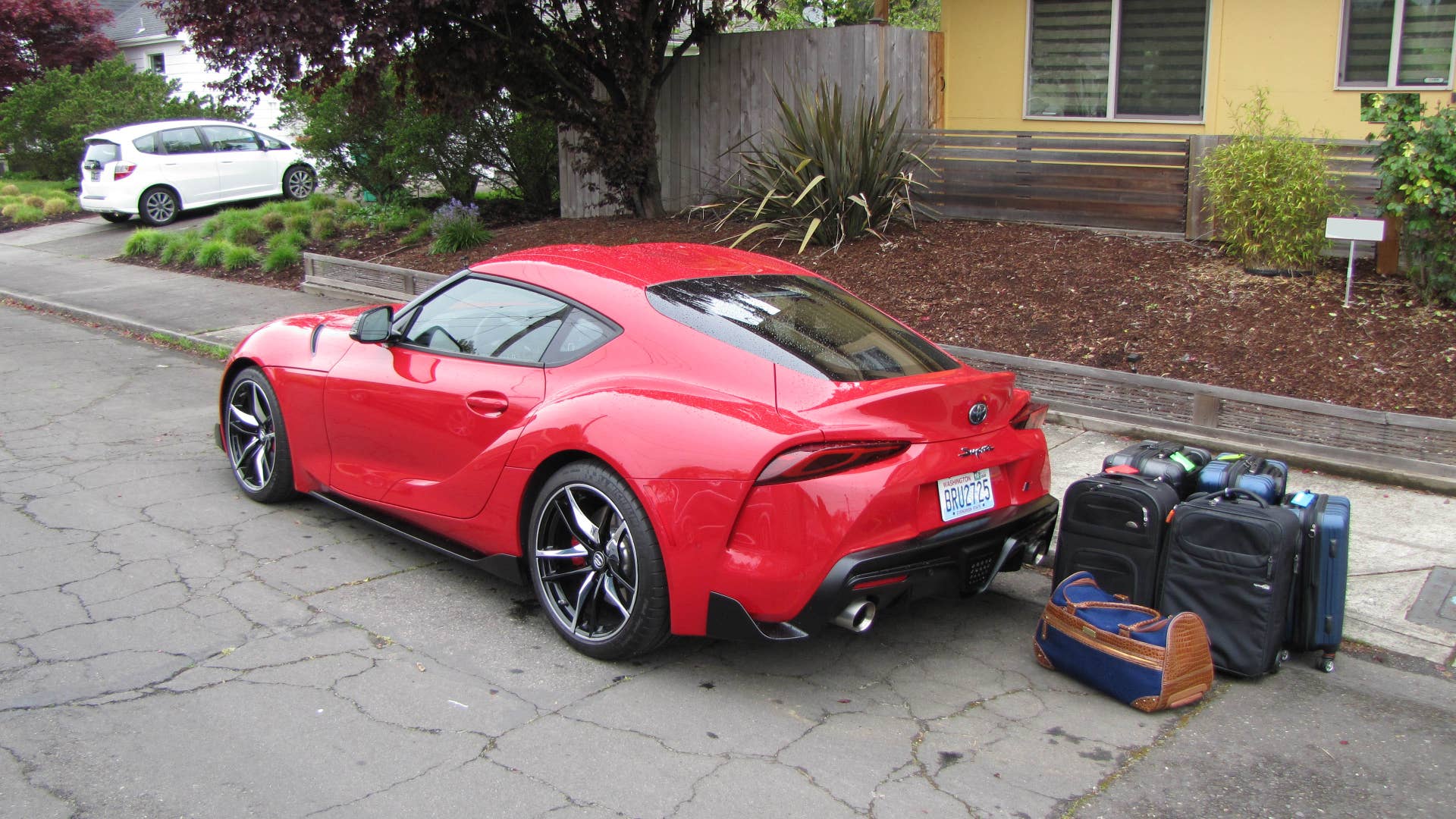 Toyota Supra Luggage Test | How big is the trunk? - Autoblog