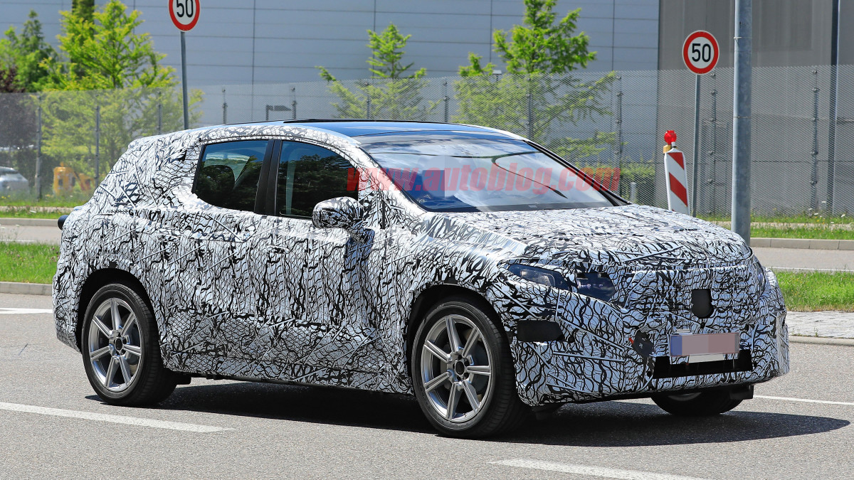 New Mercedes-Benz EQ crossover spied, looking EQC-sized - Autoblog
