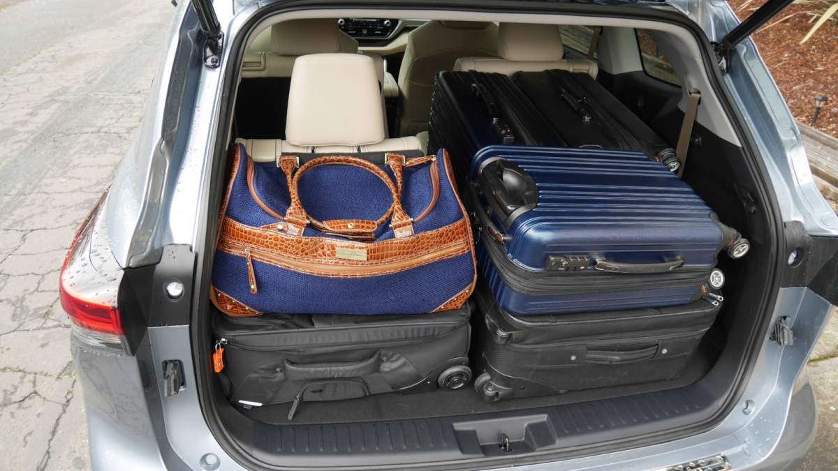 Toyota Highlander Luggage Test | How much fits behind the third row ...