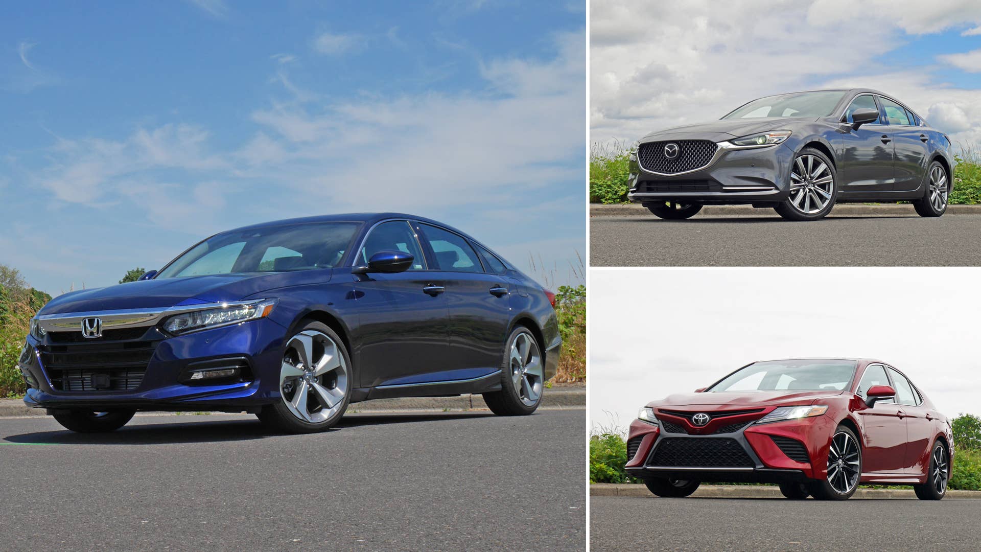 Midsize Sedan Comparison Honda Accord Vs Toyota Camry Vs Mazda6