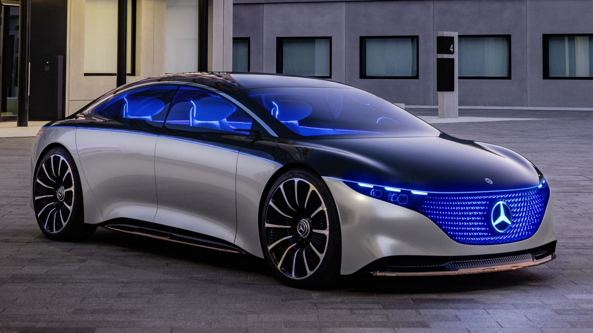 Mercedes Benz Vision EQS lights the way to a glowing future in Frankfurt Autoblog