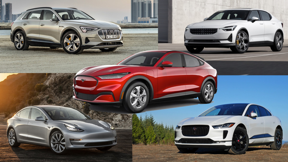 2021 Ford Mustang Mach E vs. I Pace E Tron Polestar 2 and Tesla How they compare on paper Autoblog