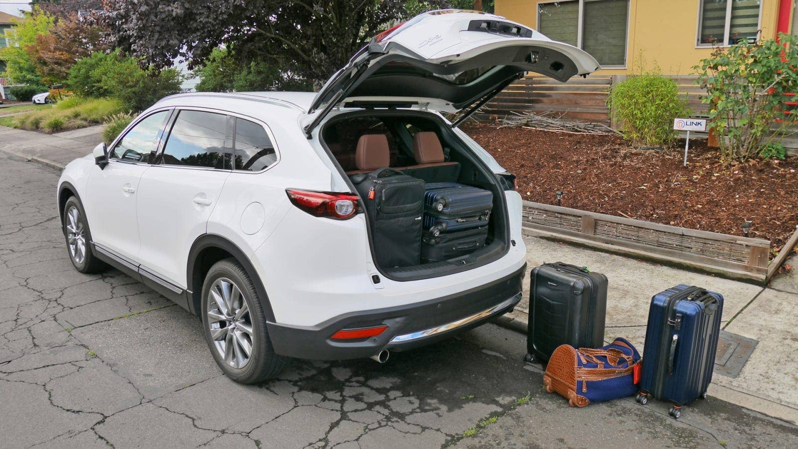 Mazda CX-9 Luggage Test | How much fits behind the third row? - Autoblog