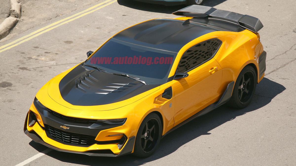 Camaro and Mustang Transformers spied without disguise Autoblog