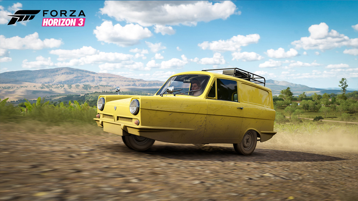 You can race a three-wheeled Reliant in Forza Horizon 3 - Autoblog