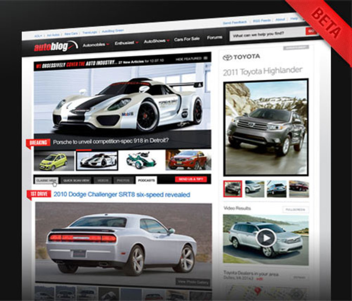 New Autoblog Beta: Try it out now! *UPDATE - Autoblog