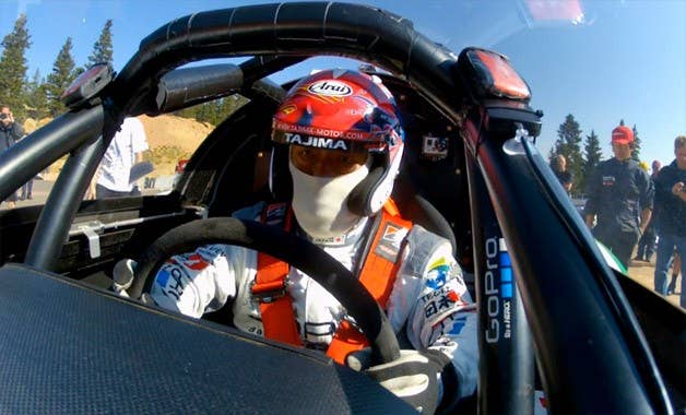 Watch Monster Tajima's new electric race car whir up Pikes Peak - Autoblog