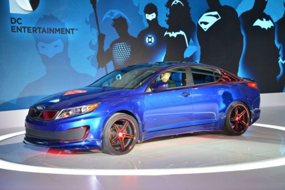 Superman-inspired Kia Optima Hybrid helps those affected by drought and ...