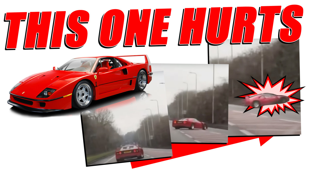 A Ferrari mechanic crashed the world's highest mileage F40 - Autoblog