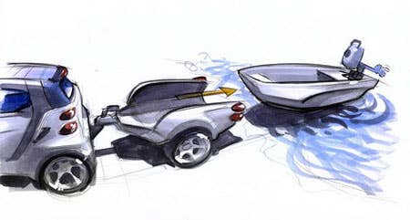 Smart fortwo concept trailers prove fortwo will tow the line - Autoblog