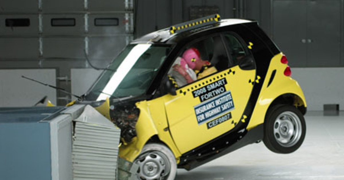 IIHS releases official results on the smart fortwo - Autoblog