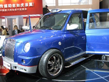 Geely TX4 LTC show car turns London taxi into hot rod. Sort of. - Autoblog