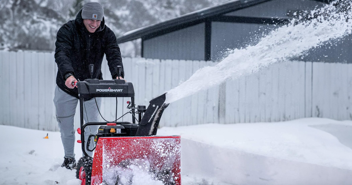 The PowerSmart snow blower is $250 off today thanks to Amazon's ...