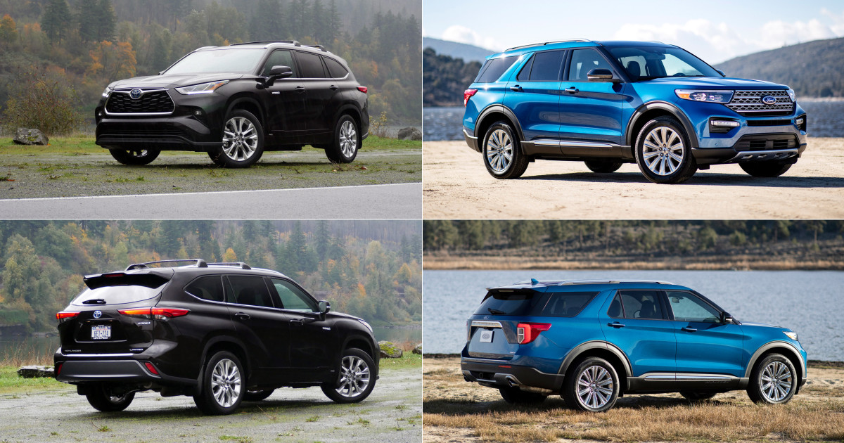 2023 Toyota Highlander Hybrid vs 2023 Ford Explorer Hybrid | Which is ...
