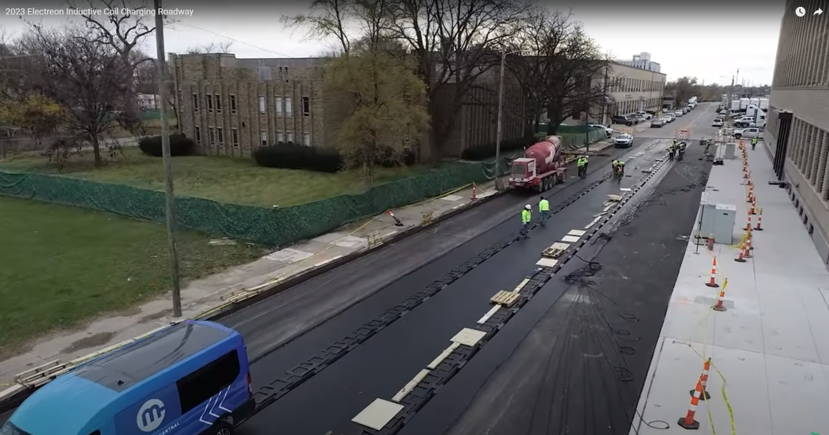 Wireless EV charging road opens for testing in Detroit - Autoblog