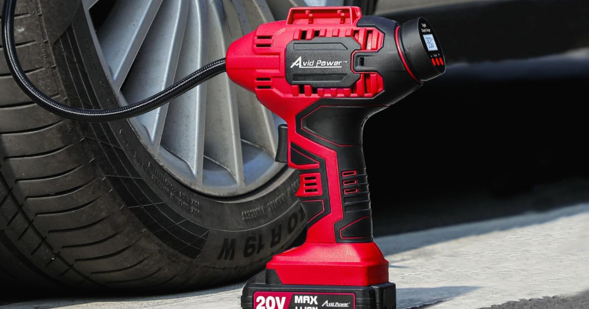 This Avid Power portable tire inflator has returned to its lowest price ...