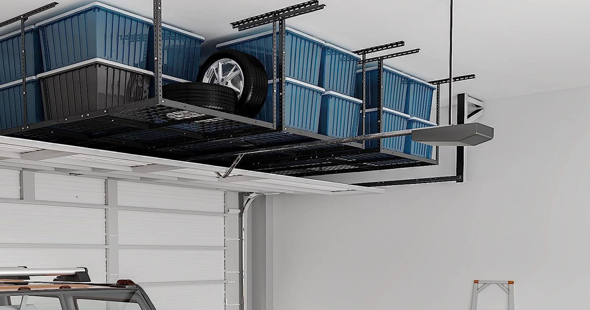 Organize your garage with this popular overhead storage rack, nearly ...