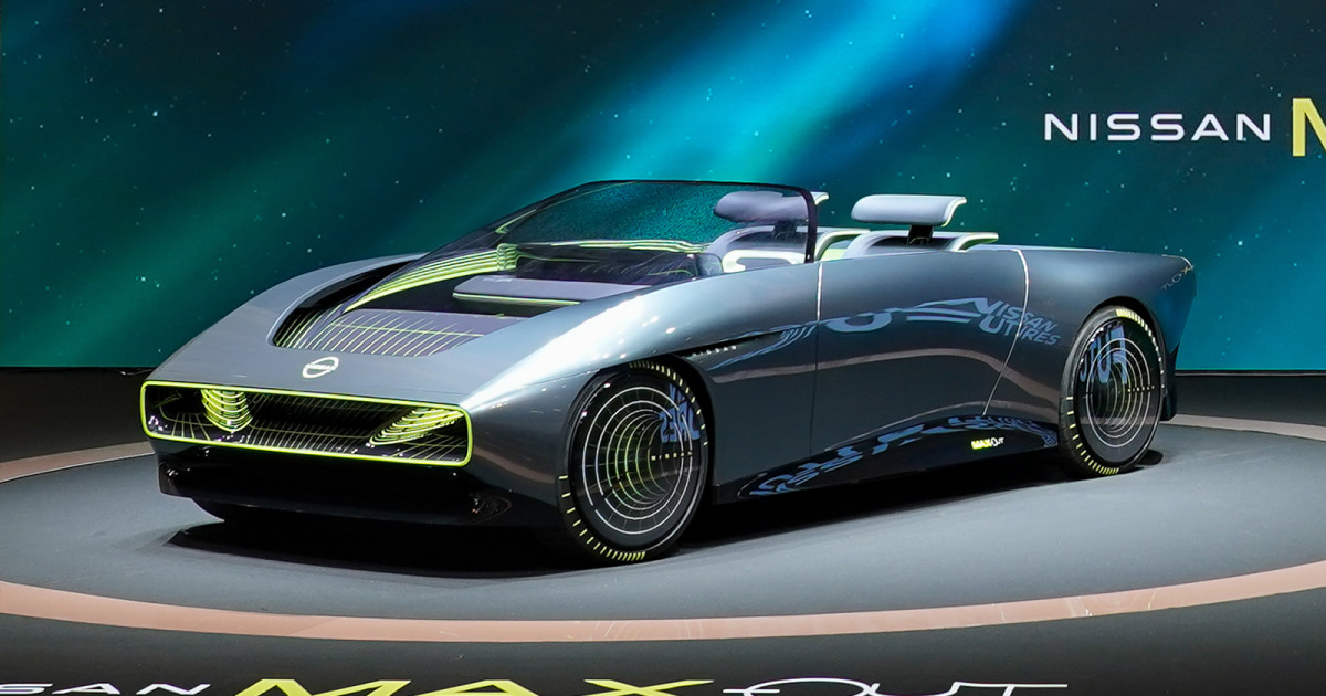Nissan actually built the Max-Out electric roadster concept, to our ...