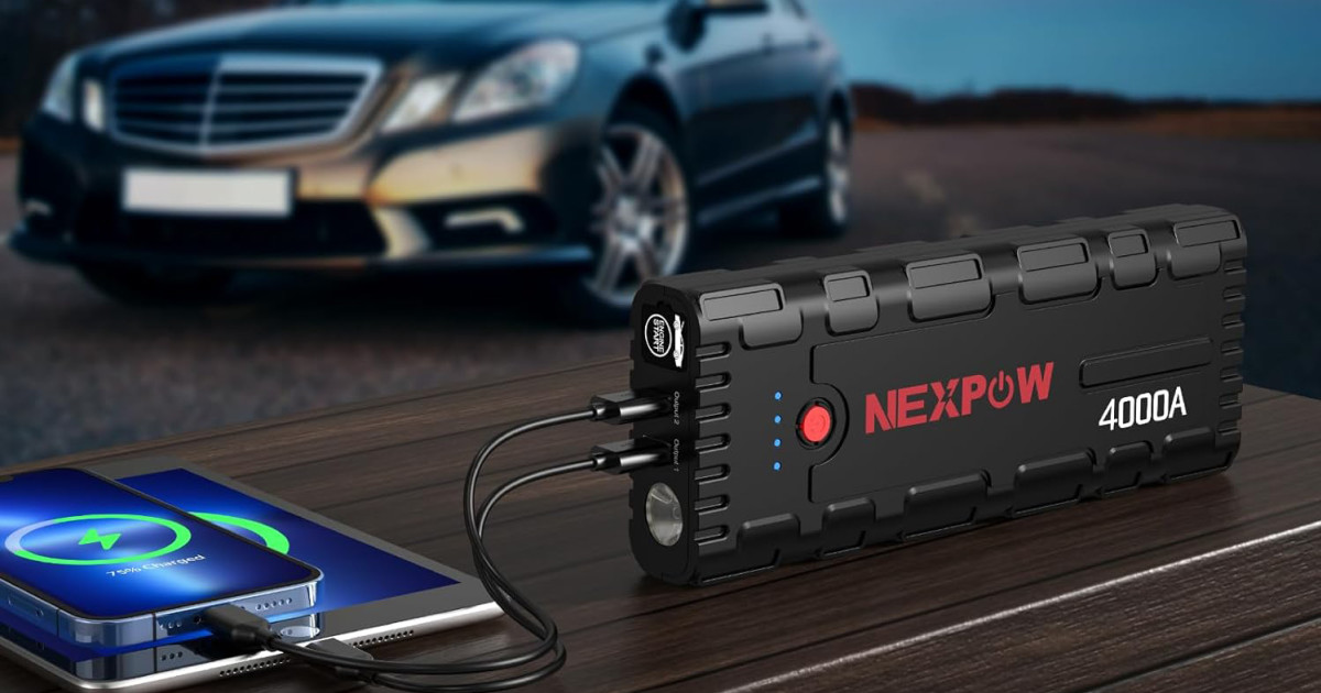 Nexpow's newest car jump starter is available for over 50% off today ...
