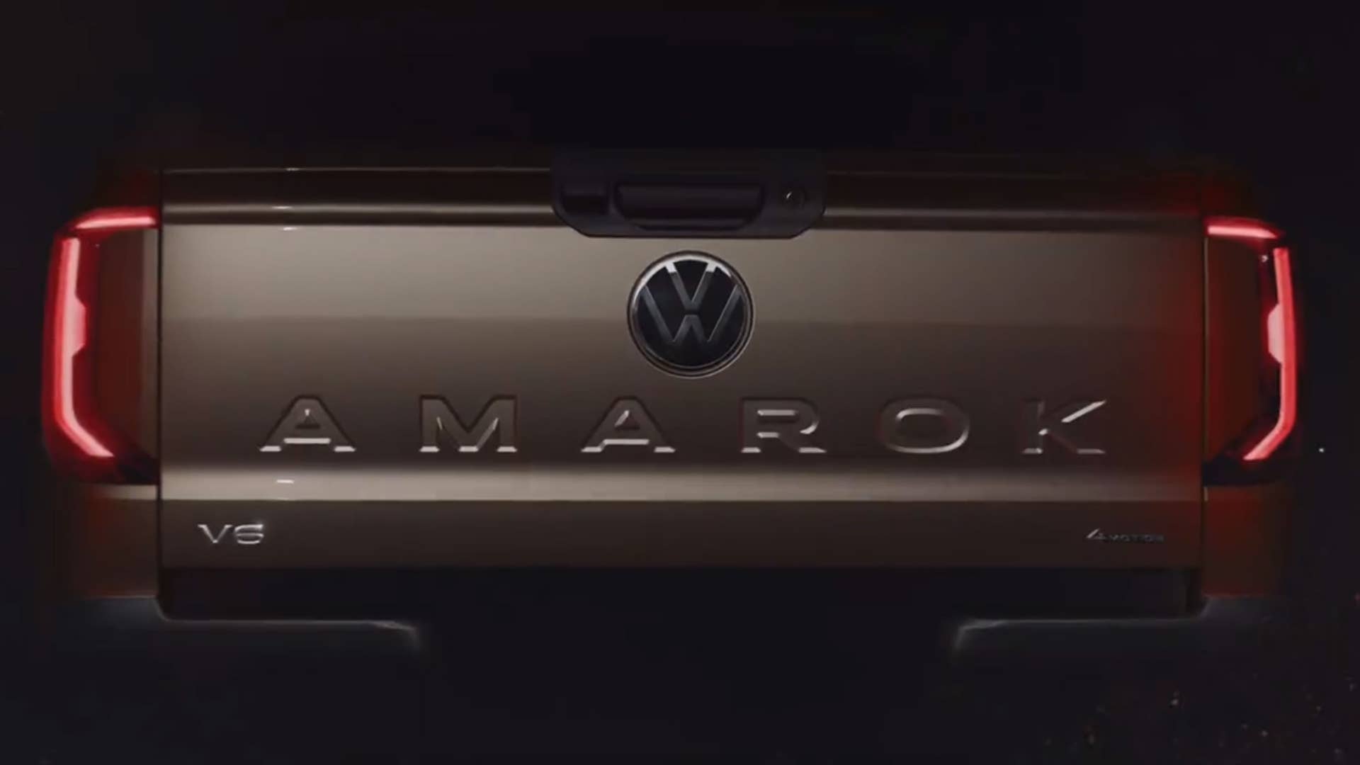 Volkswagen Amarok tailgate and V6 badge teased - Autoblog