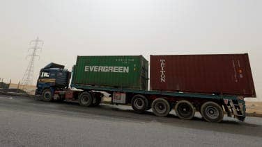 Evergreen truck, like the Evergreen ship, blocked a Chinese highway ...