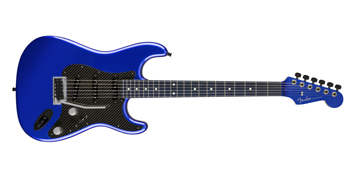 Lexus and Fender build a gleaming blue Stratocaster guitar - Autoblog
