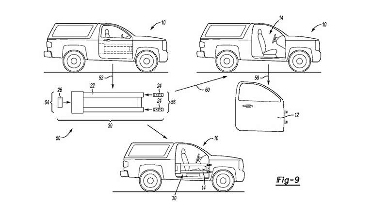 Ford Bronco patents? Two designs for removable doors - Autoblog