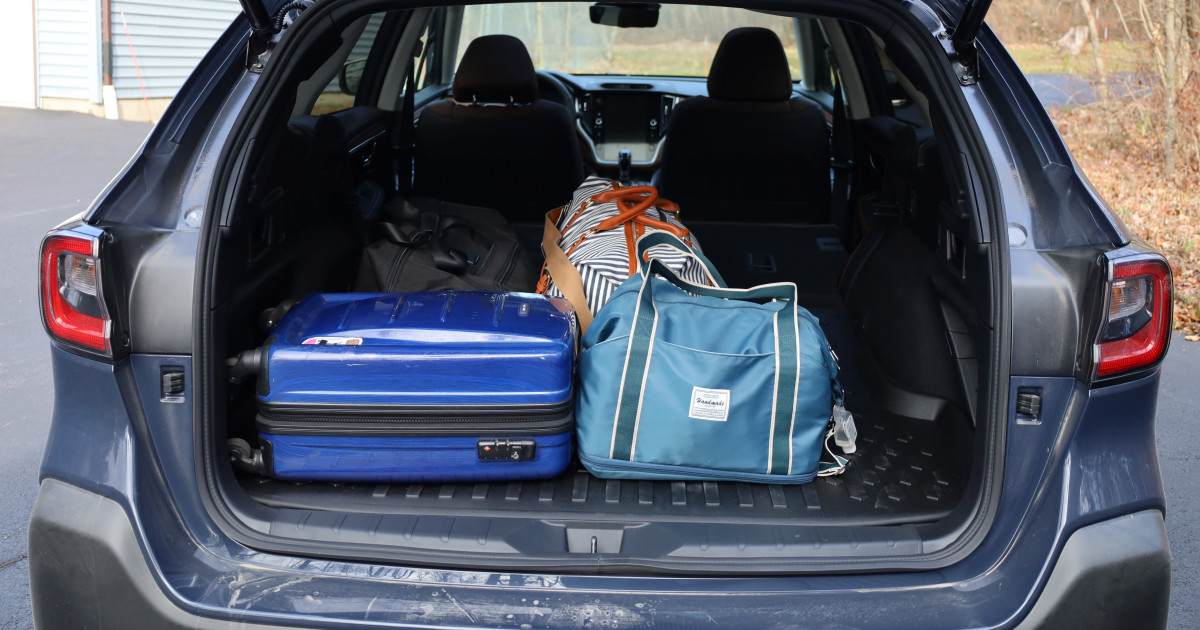 The 2025 Subaru Outback Touring XT's cargo space swamps the competition ...