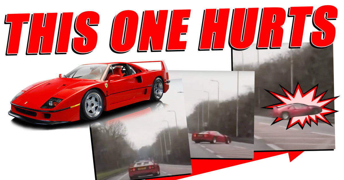 A Ferrari mechanic crashed the world's highest mileage F40 - Autoblog