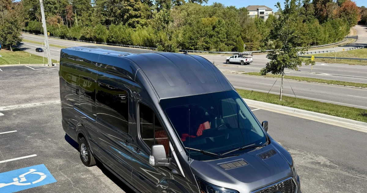 2023 Ford Transit VIP Conversion Van For Sale With 1,400 Miles - Autoblog