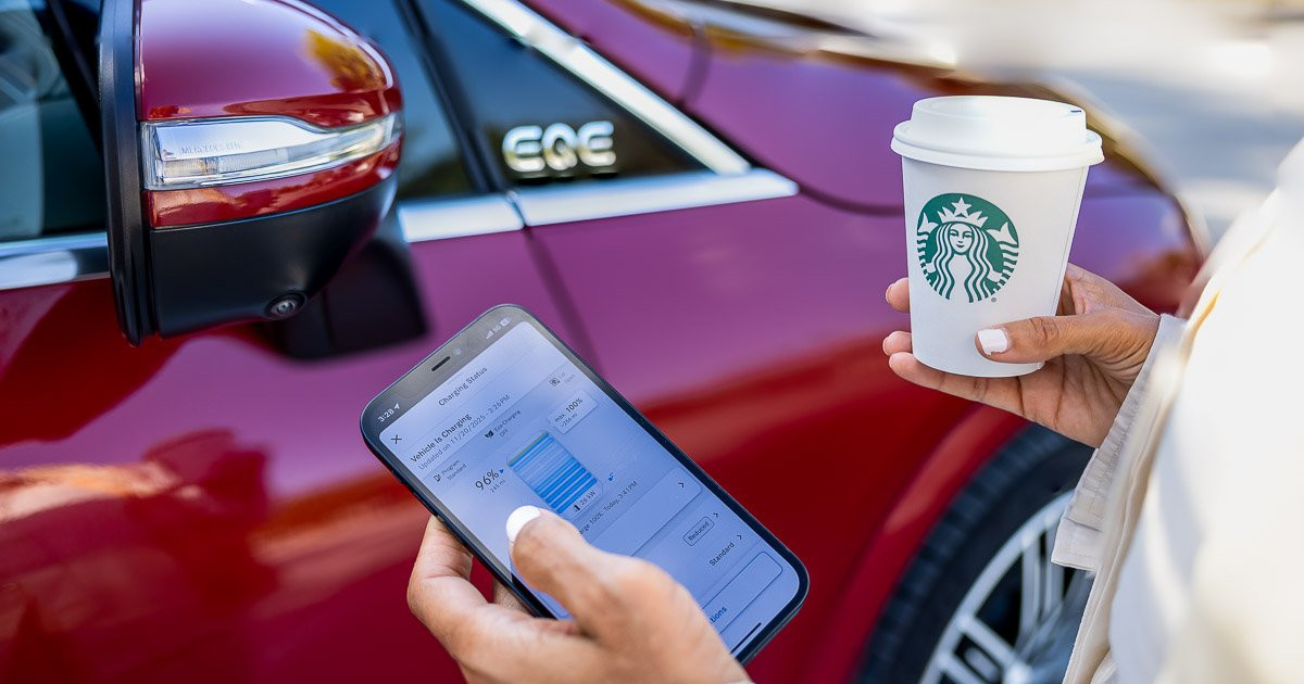 Mercedes-Benz Opens First 400 kW DC Fast Charger Hub at Starbucks ...