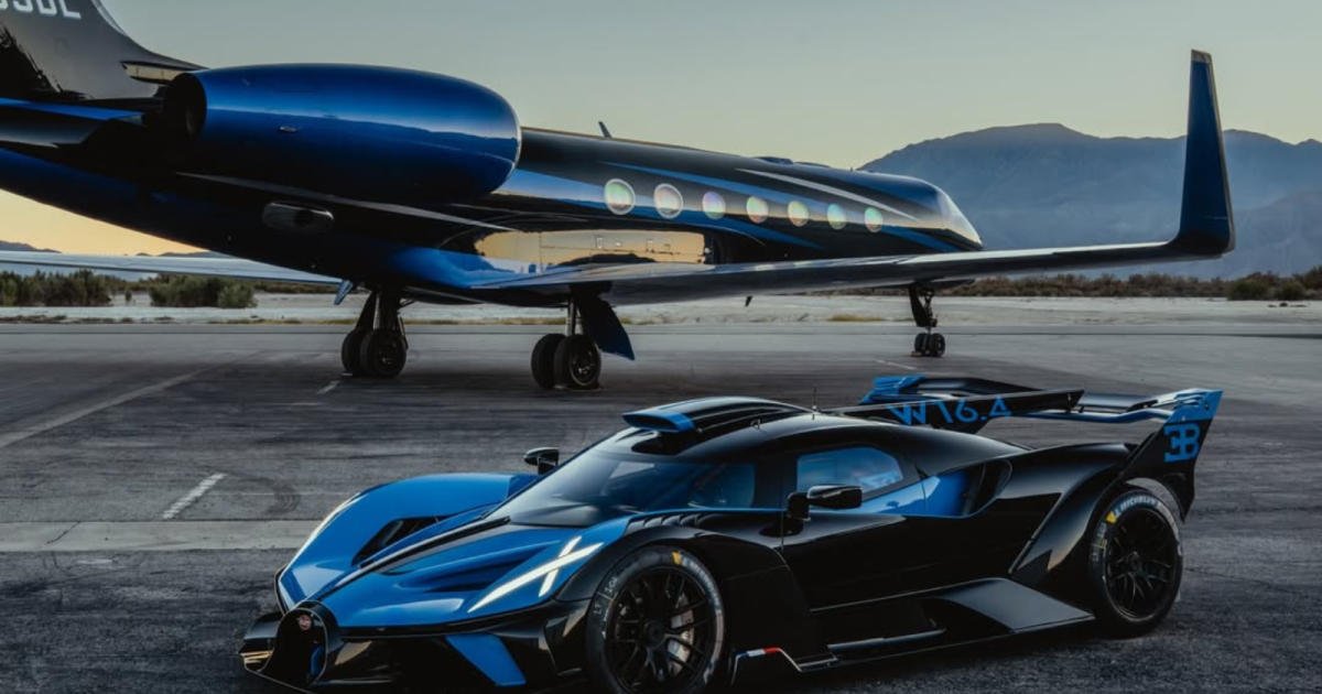 This Bugatti Bolide Owner Matched His Hypercar to His Private Jet ...