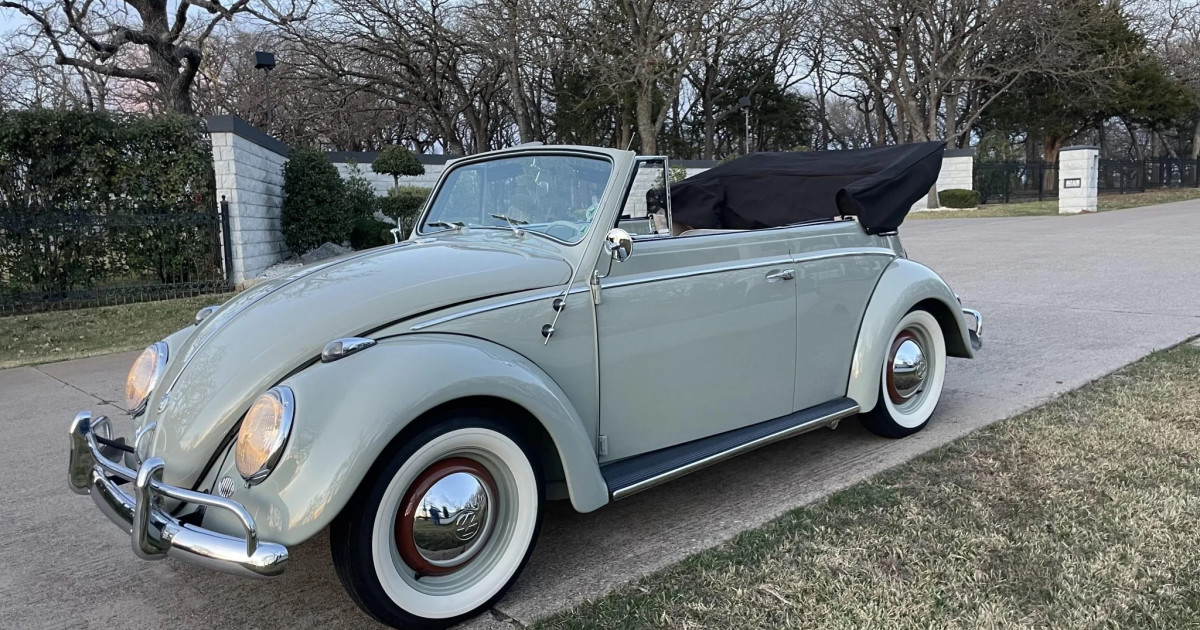 1957 Volkswagen Beetle Convertible For Sale After Complete ...
