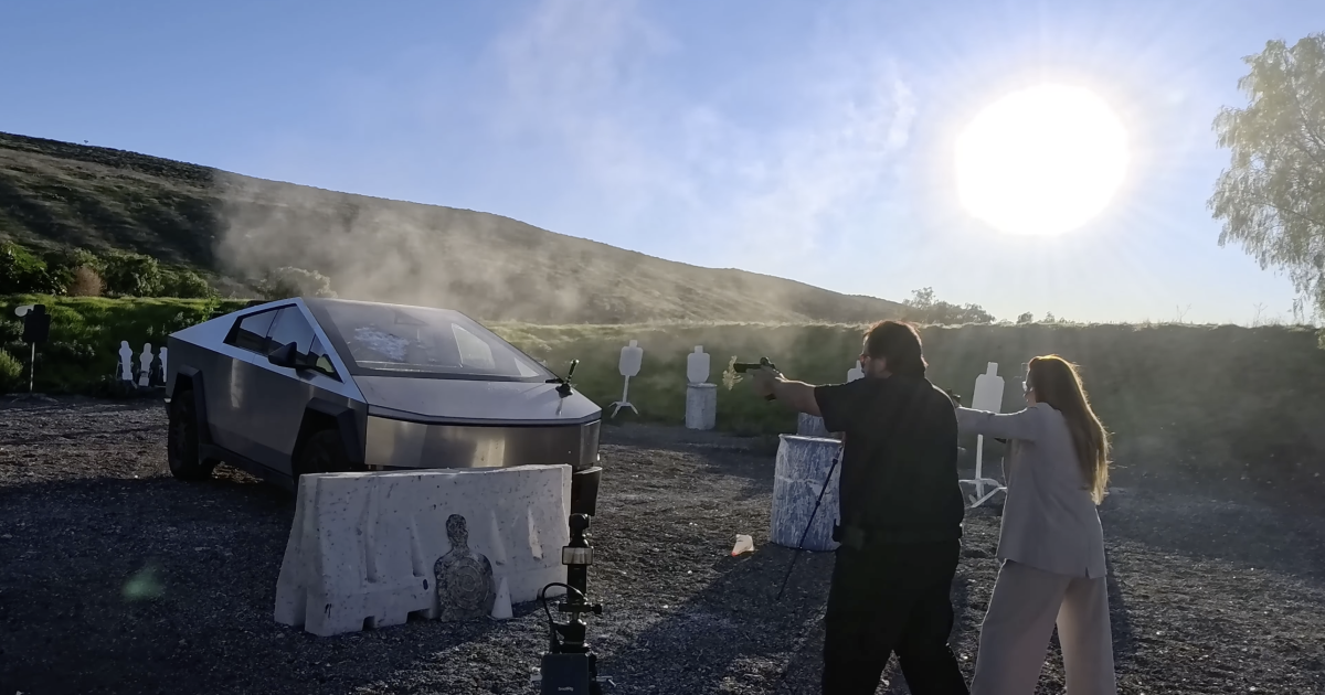 Someone Finally Shot a Cybertruck’s “Bulletproof” Glass to See What ...